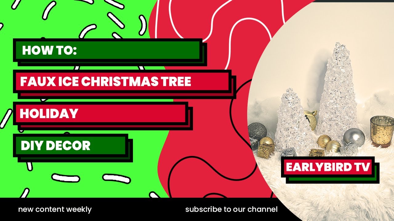 Holiday DIY| Faux Ice Christmas Tree - YouTube