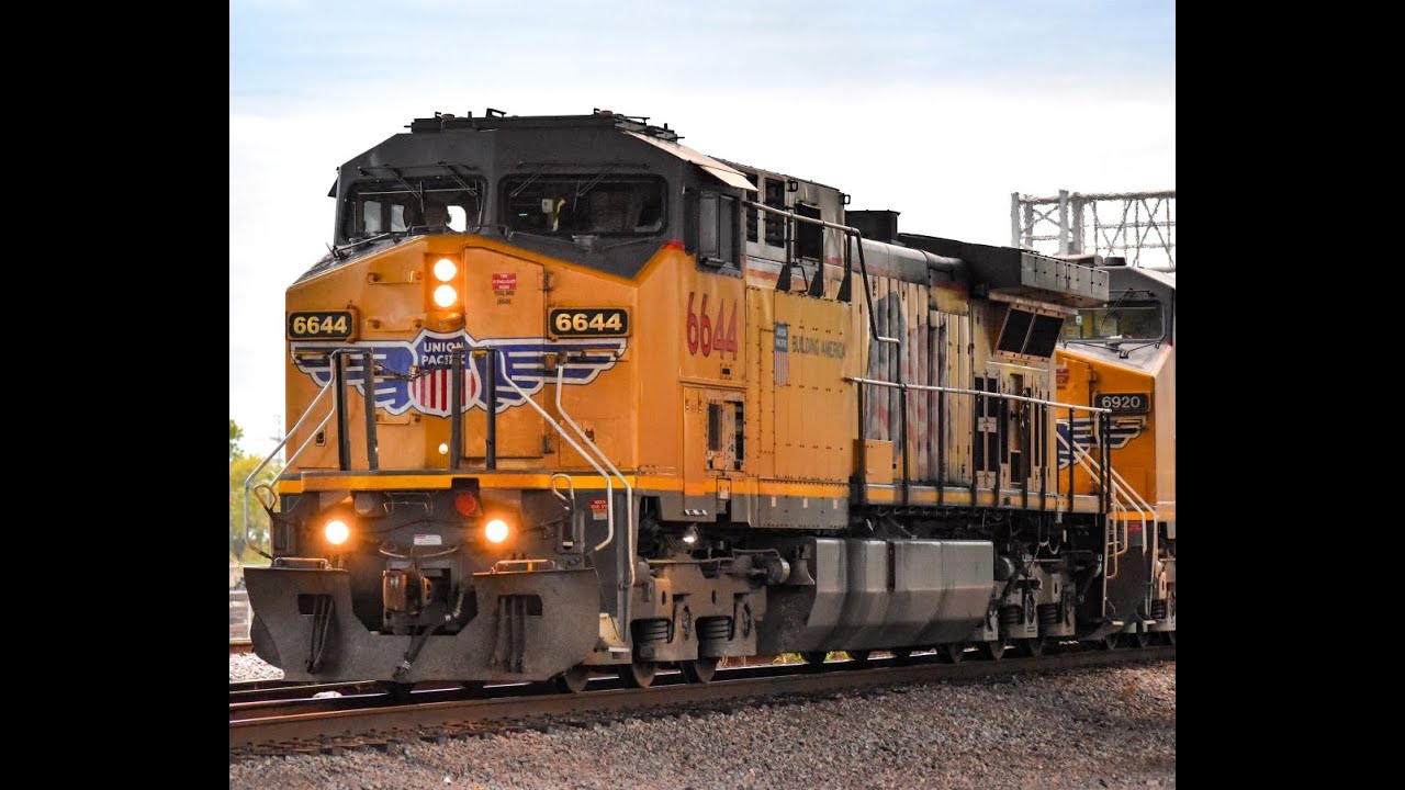 Check out this loaded Union Pacific Grain Train rolling past Tower 87 ...