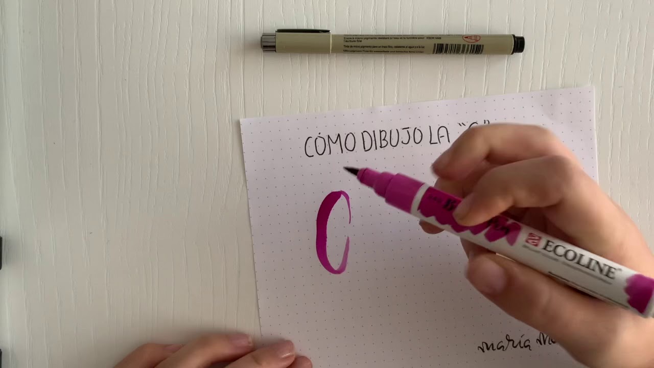 “G” brush lettering - YouTube