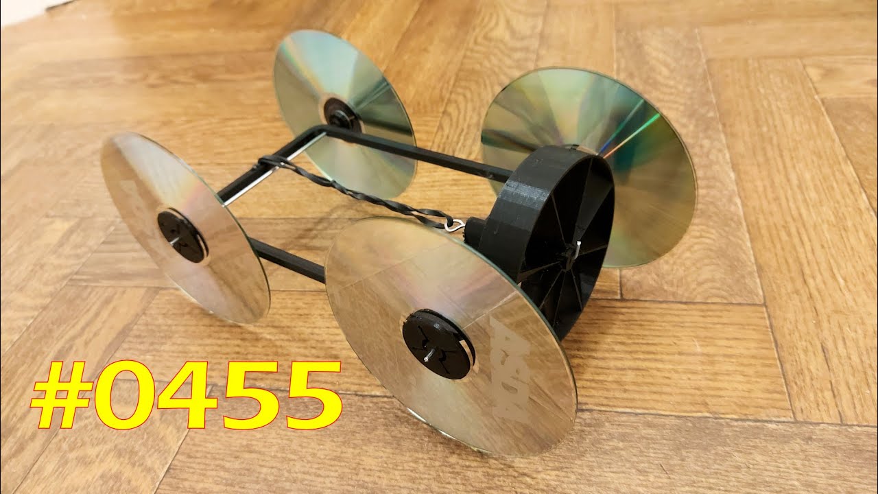 Put a rubber band on it 0455 Mk2 BASIC Rubber Powered Fan Car - YouTube