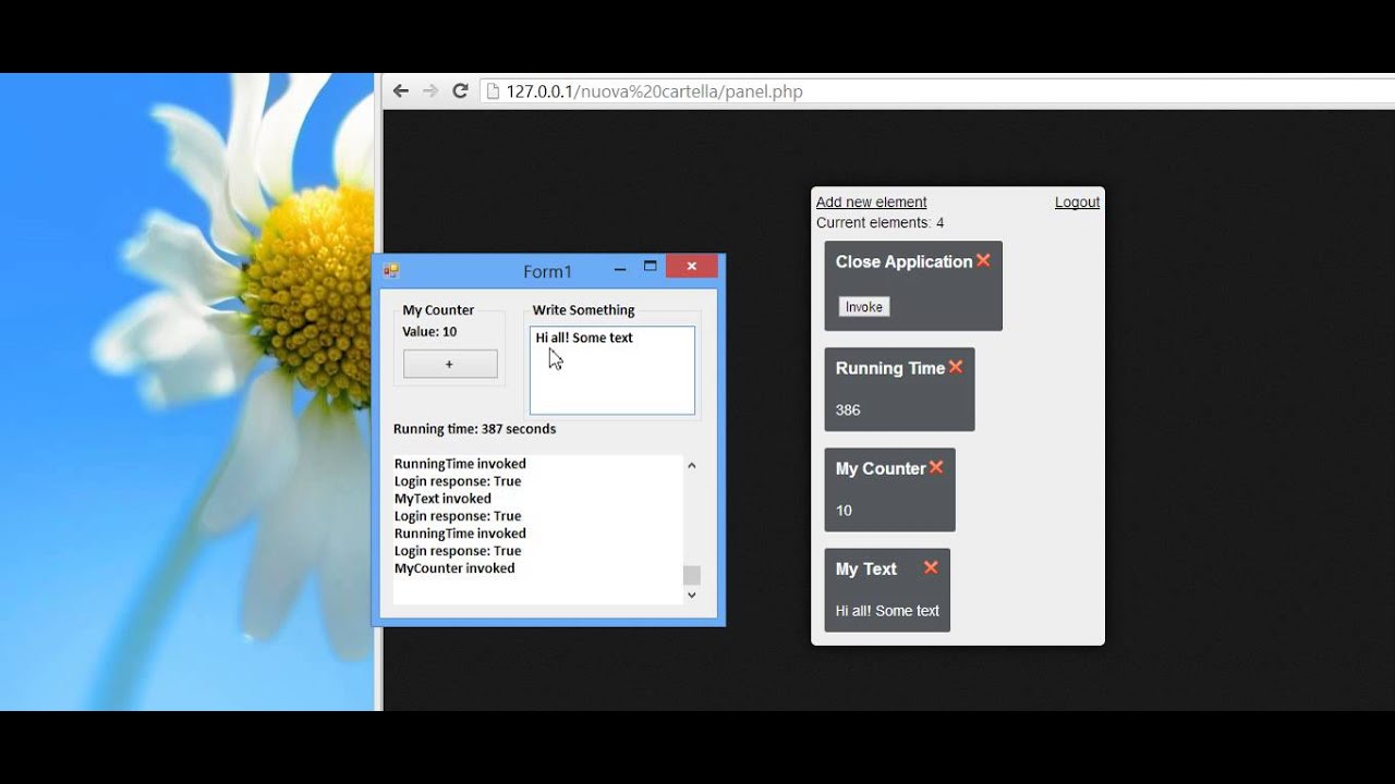 Create your own web panel for your application - YouTube