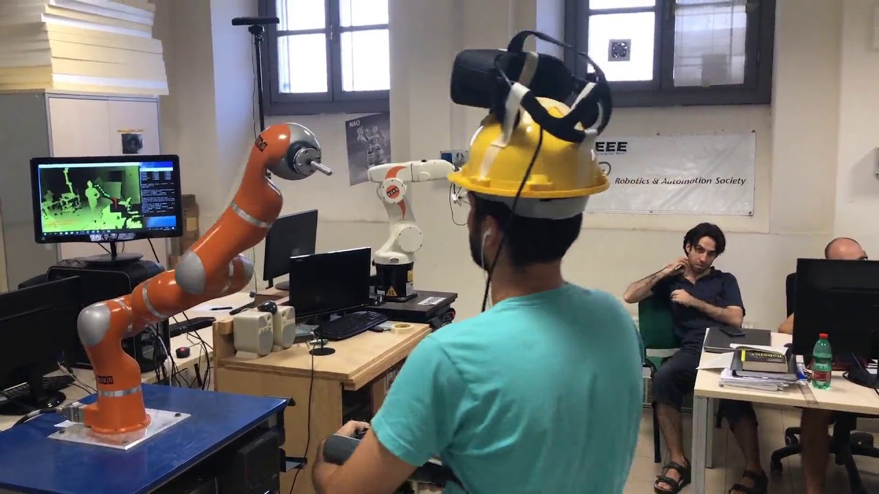 Multi-sensor control system for safe human-robot collaboration - YouTube