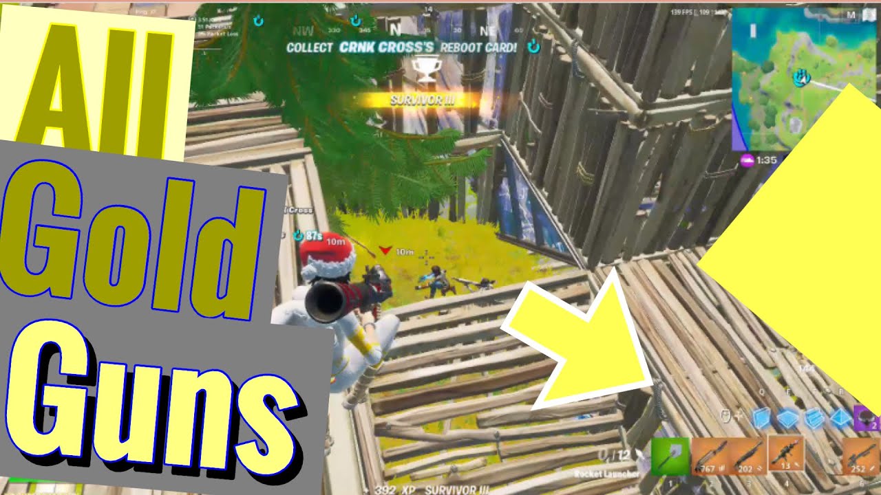 I Use Only Gold Weapons To Win In Fortnite... (INSANE) - YouTube