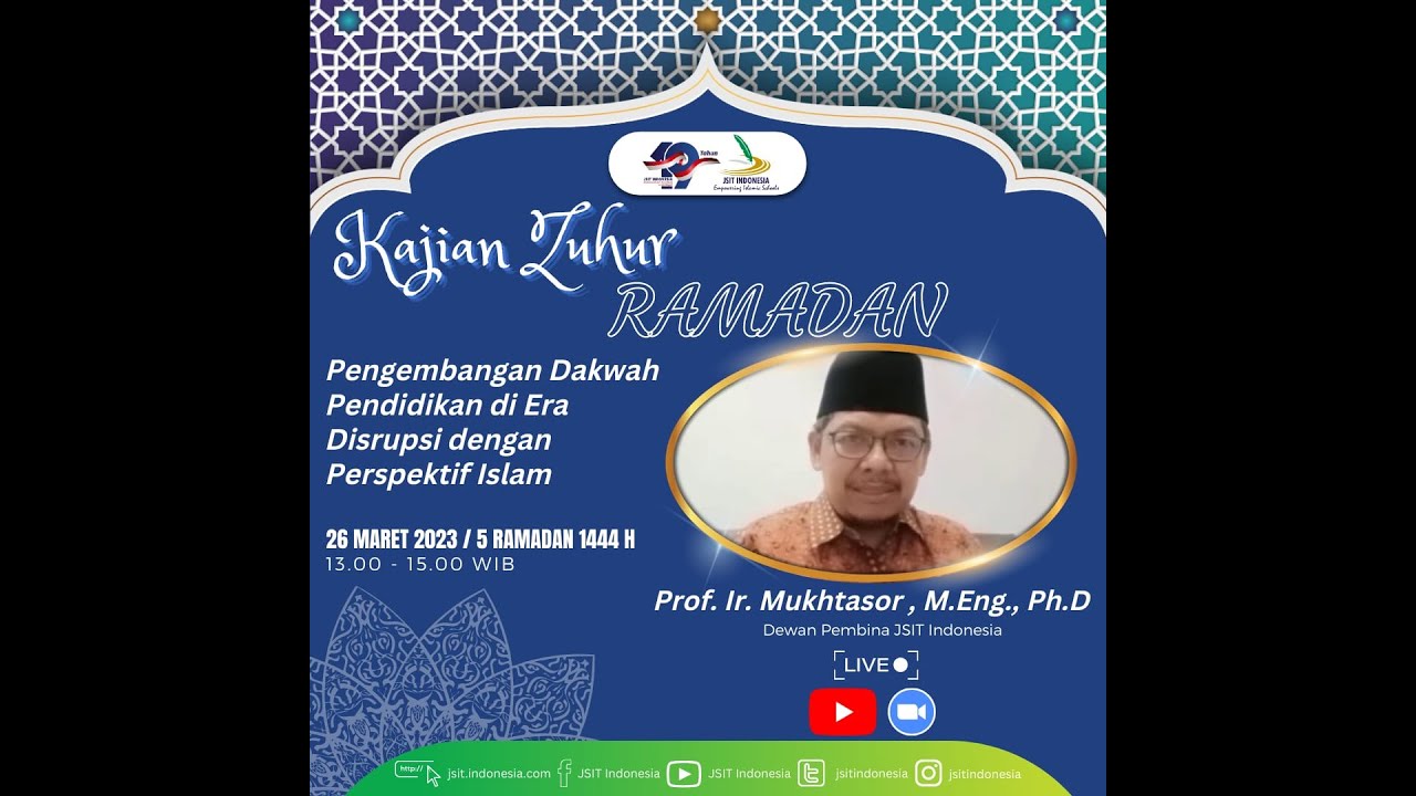Hari ke 4 Bersama Prof. Ir. Mukhtasor, M.Eg., Ph.D | Kajian Ramadhan Ba ...