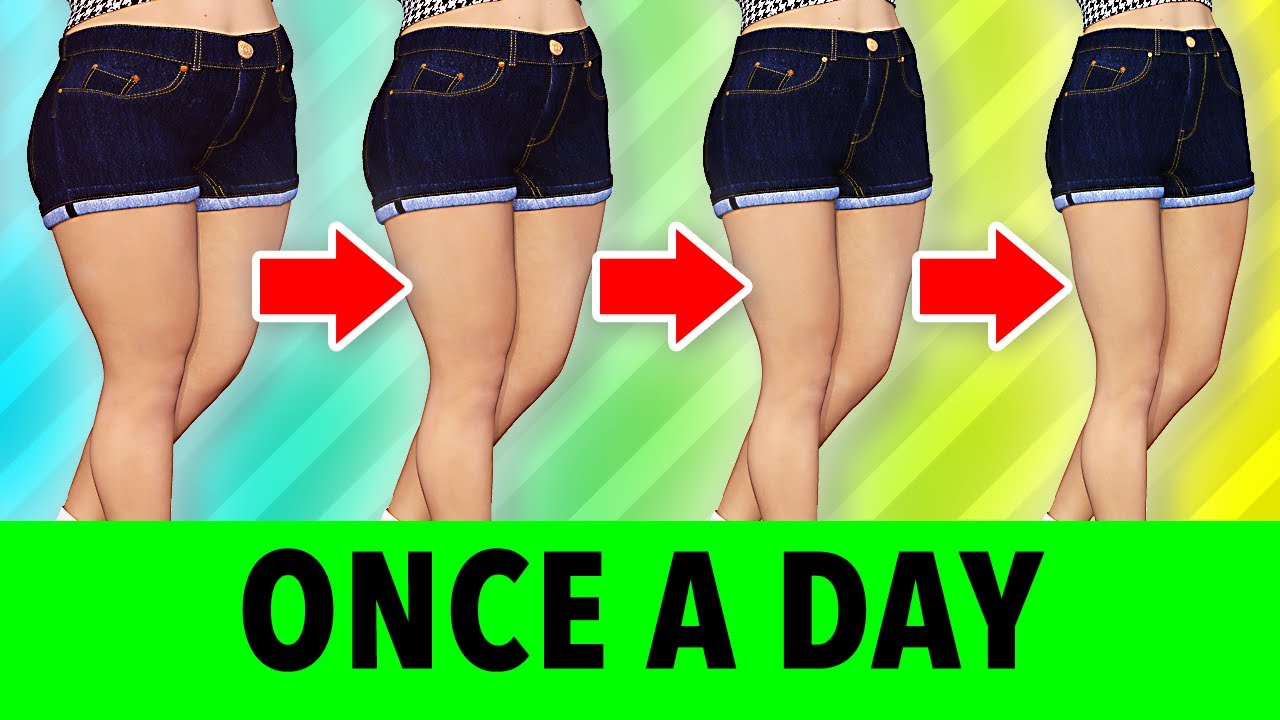 Once A Day - Get Thin Thighs At Home - YouTube