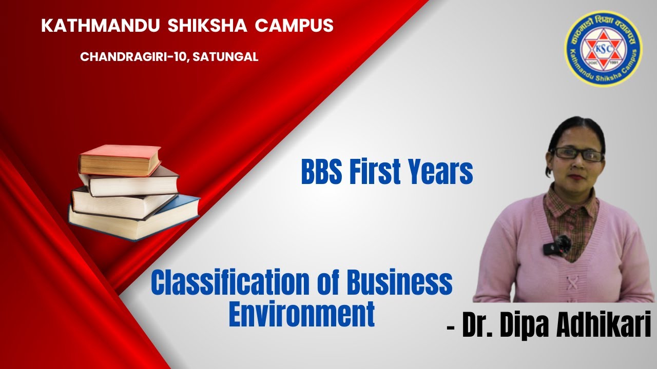 Classification of Business Environment ||BBS First Years|| Dr. Dipa Adhikari - YouTube