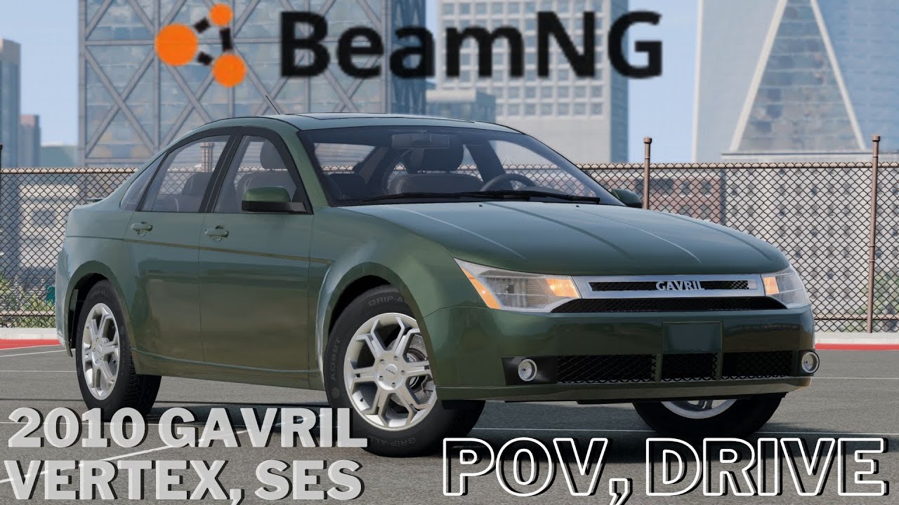 BeamNG Car Review | 2010 Gavril Vertex, SES, 5spd | POV Drive - YouTube