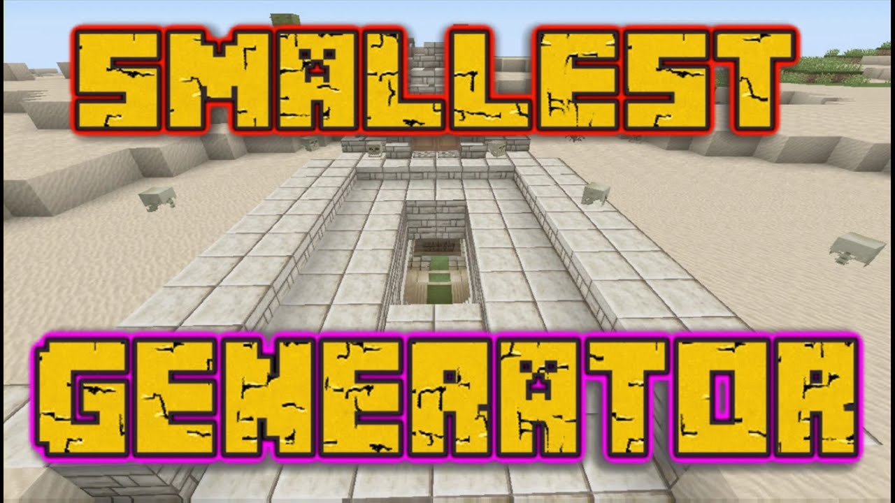 MINECRAFT- Smallest Power Generator - YouTube