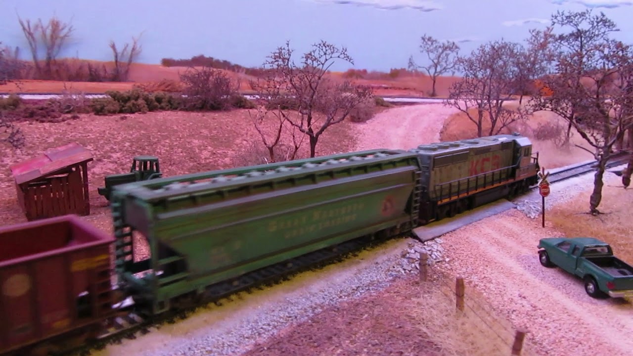 KCS N scale layout - YouTube