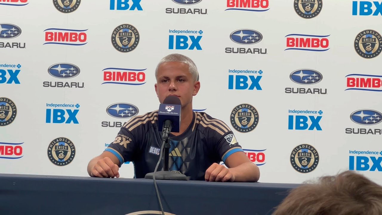 Philadelphia Union's Cavan Sullivan MLS Debut Press Conference ...