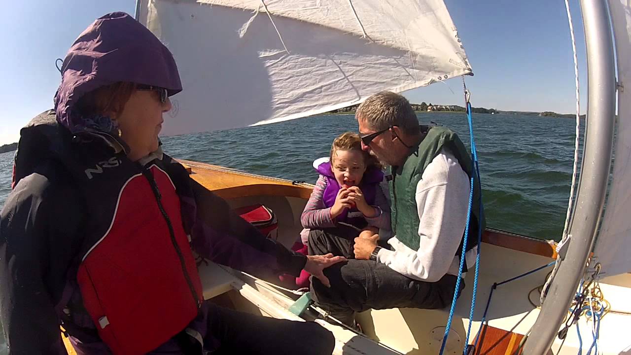 Core Sound 17 Sailing with Full Crew on SML - YouTube