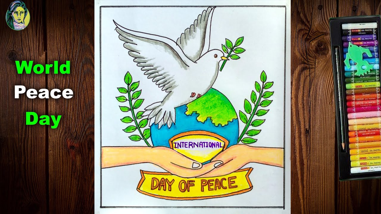 International Day Of Peace Drawing | World Peace Day Drawing Easy ...