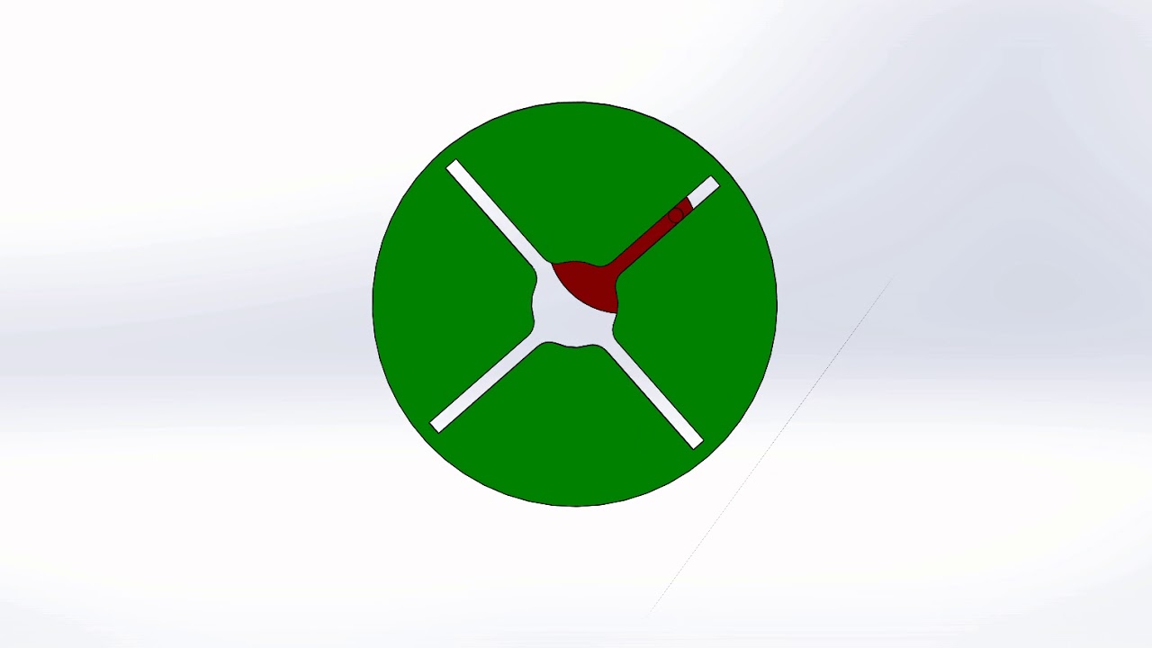Animation of Internal Geneva mechanism - SOLIDWORKS - YouTube