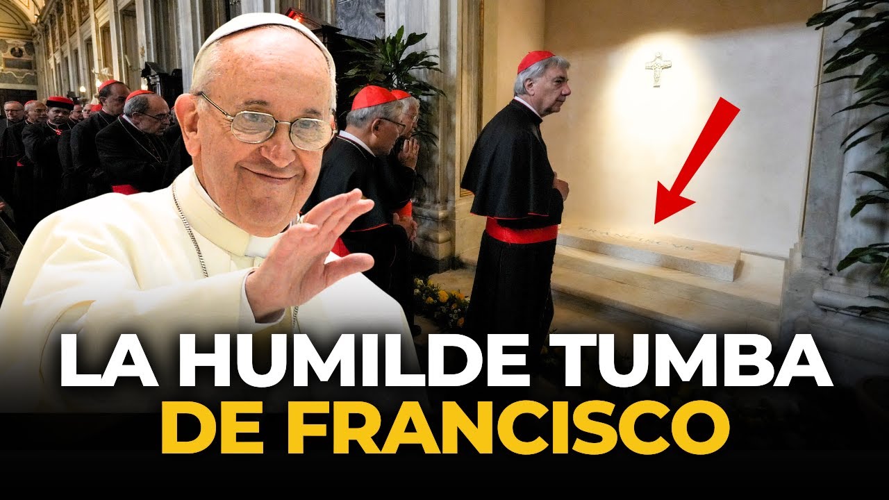 Primeras imágenes de la TUMBA del PAPA FRANCISCO en SANTA MARÍA LA ...
