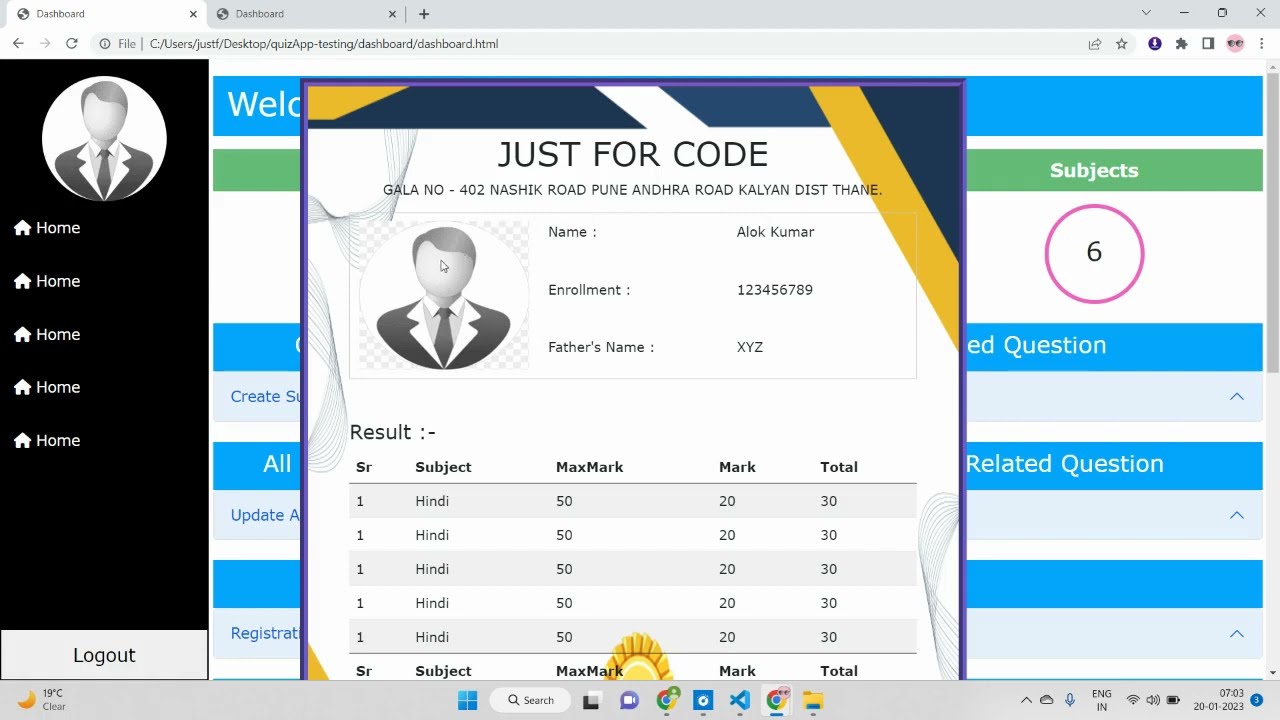 P 30 Quiz App Development Html Css Javascript In Hindi Step By 9288