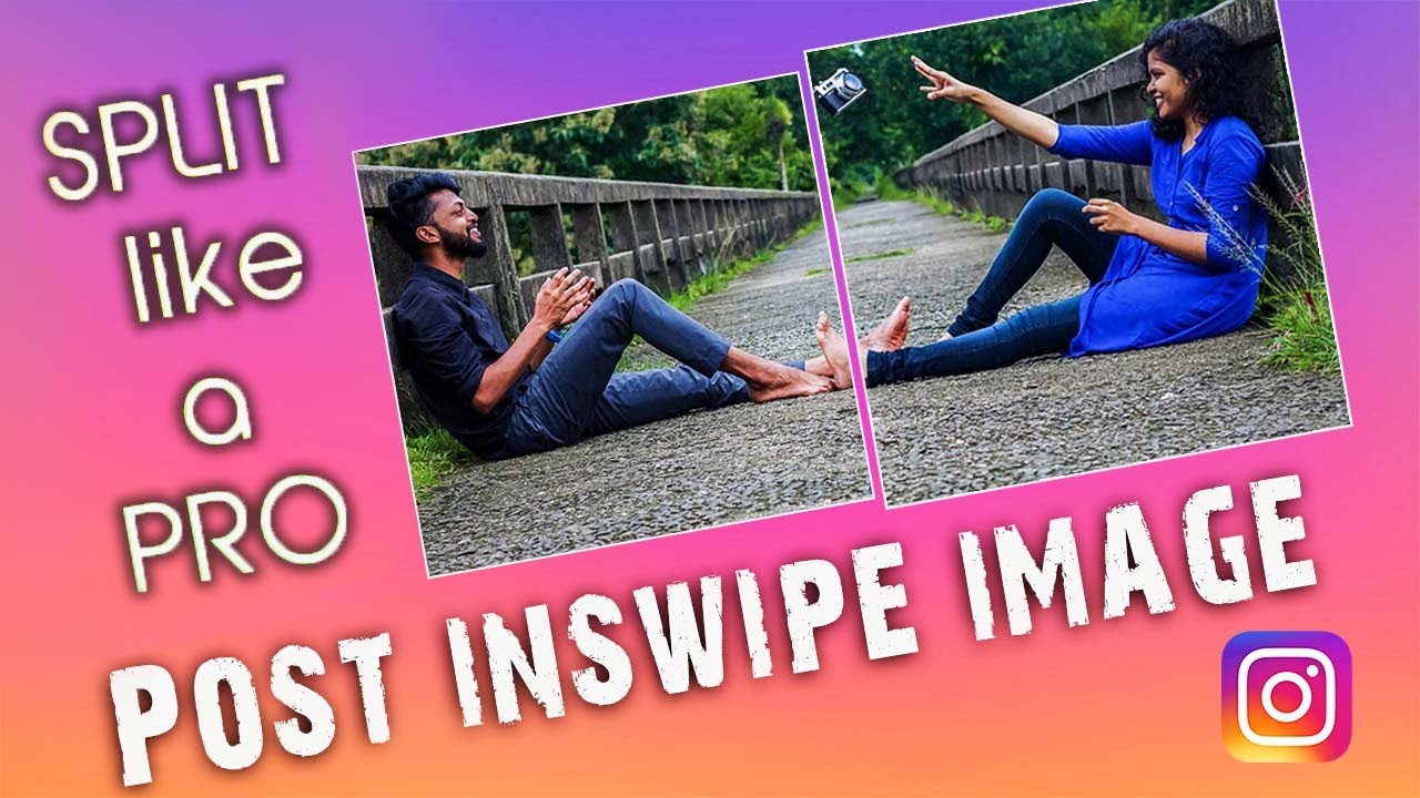 How to Post Inswipe Panorama Image on Instagram - YouTube
