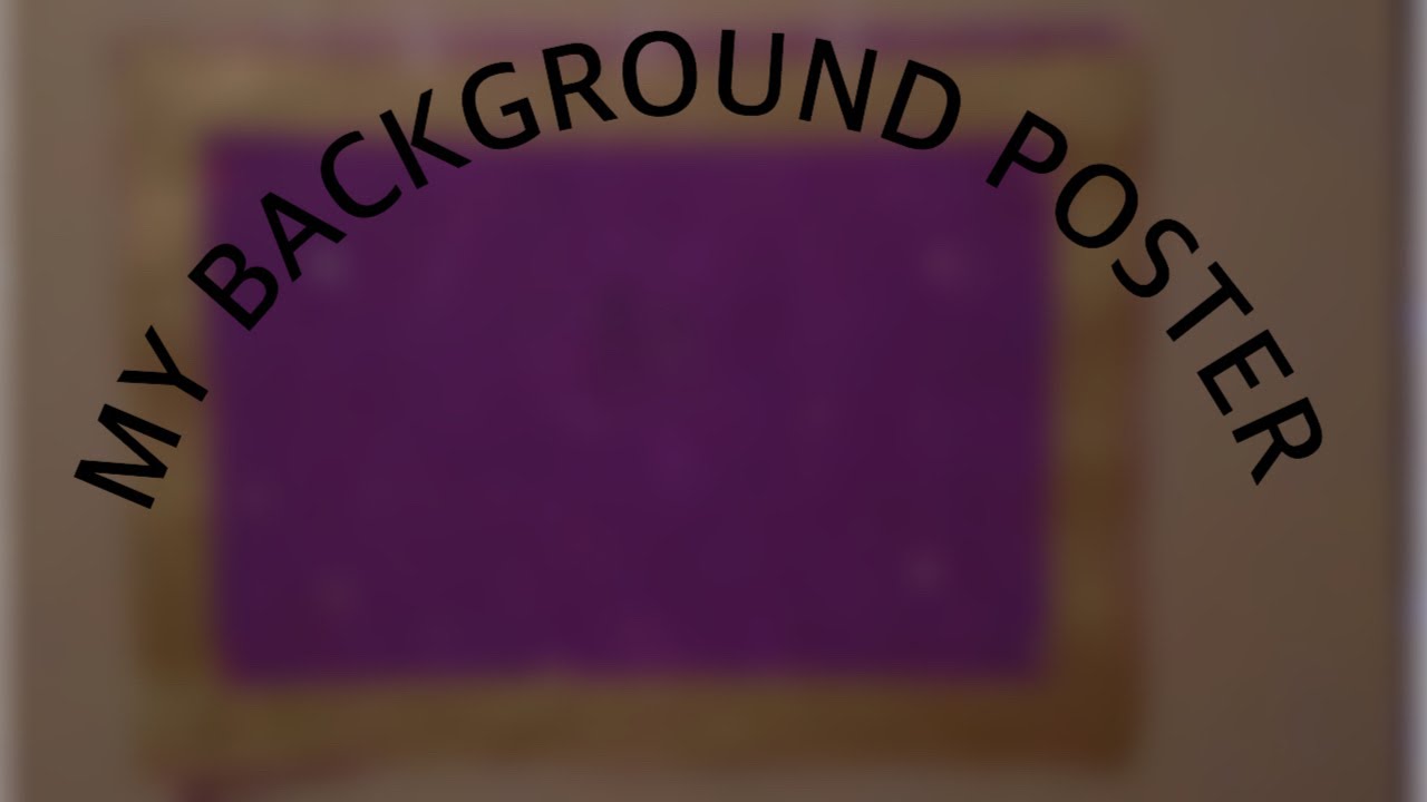 Making a poster for my YouTube Background - YouTube