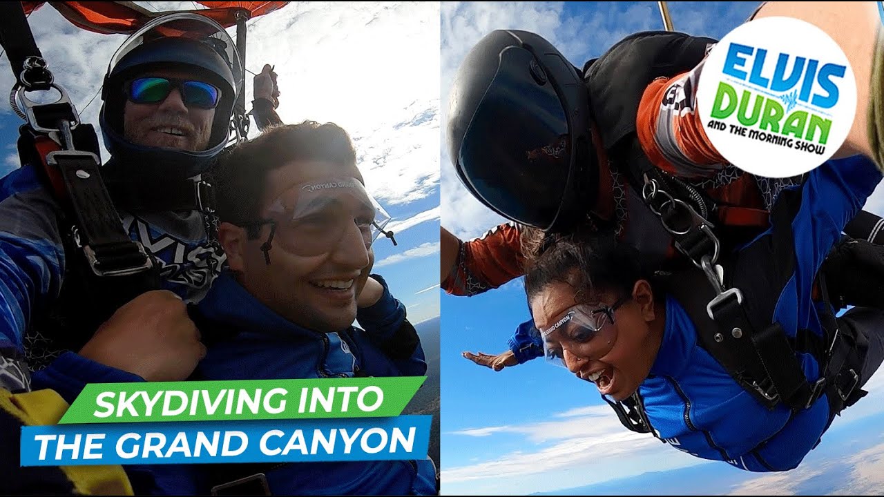 Skydiving Into The Grand Canyon | Elvis Duran Exclusive - YouTube