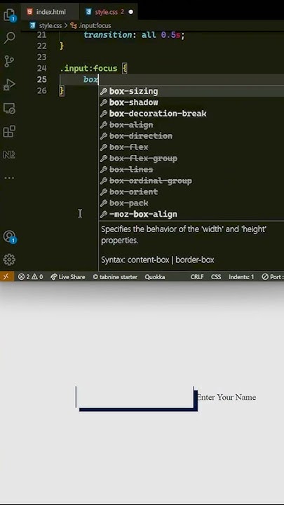 How To Create Awesome Input Animation Html Css 🔥😲 Youtube