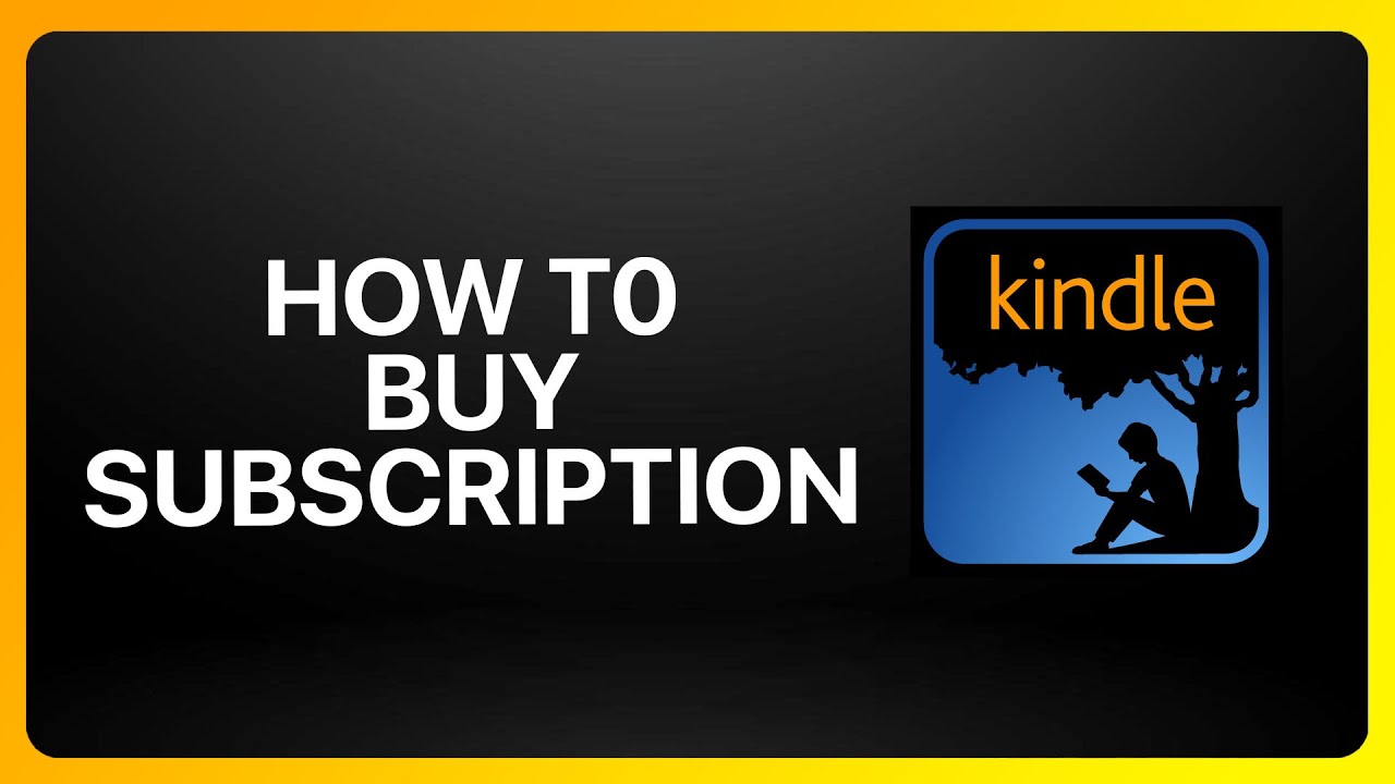 How To Buy Amazon Kindle Subscription Tutorial - YouTube