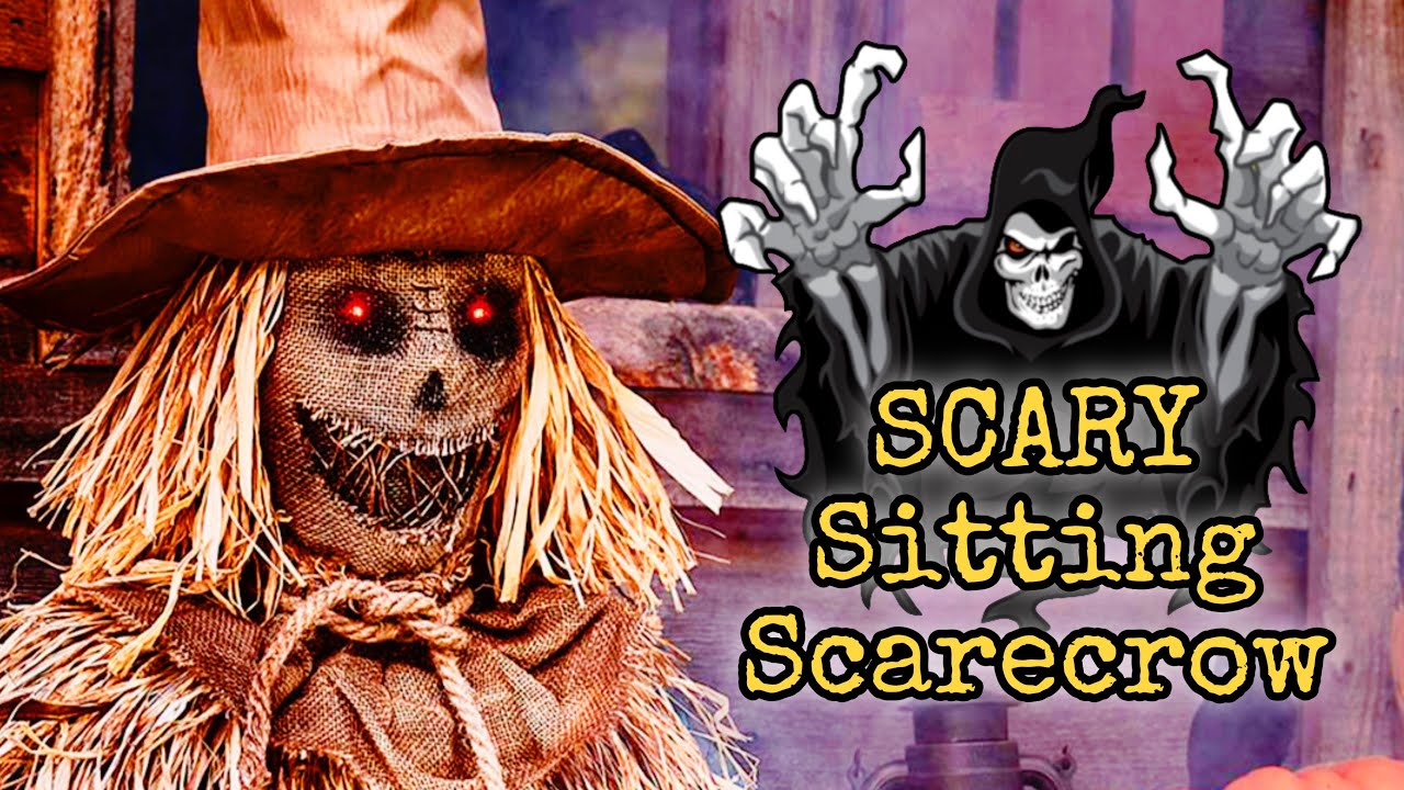 Spirit Halloween 2023 SCARY Sitting Scarecrow | Spirit Halloween 2023 ...