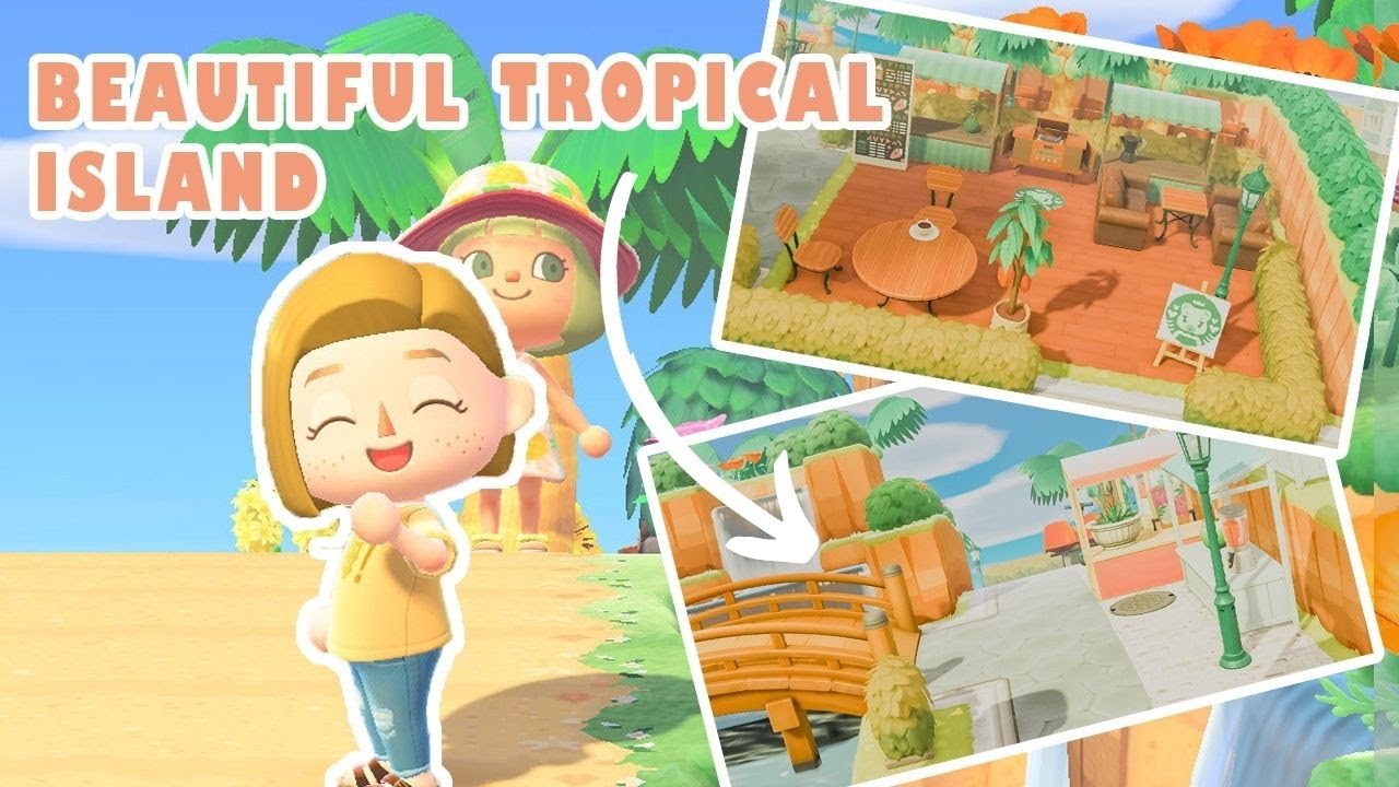 How to make to make your town TROPICAL THEMED | Animal Crossing New ...
