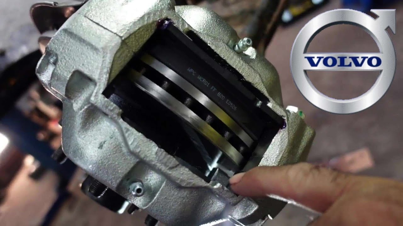 How to Replace Front Brake Caliper & Brake Pads VOLVO 240 (Part 5 ...