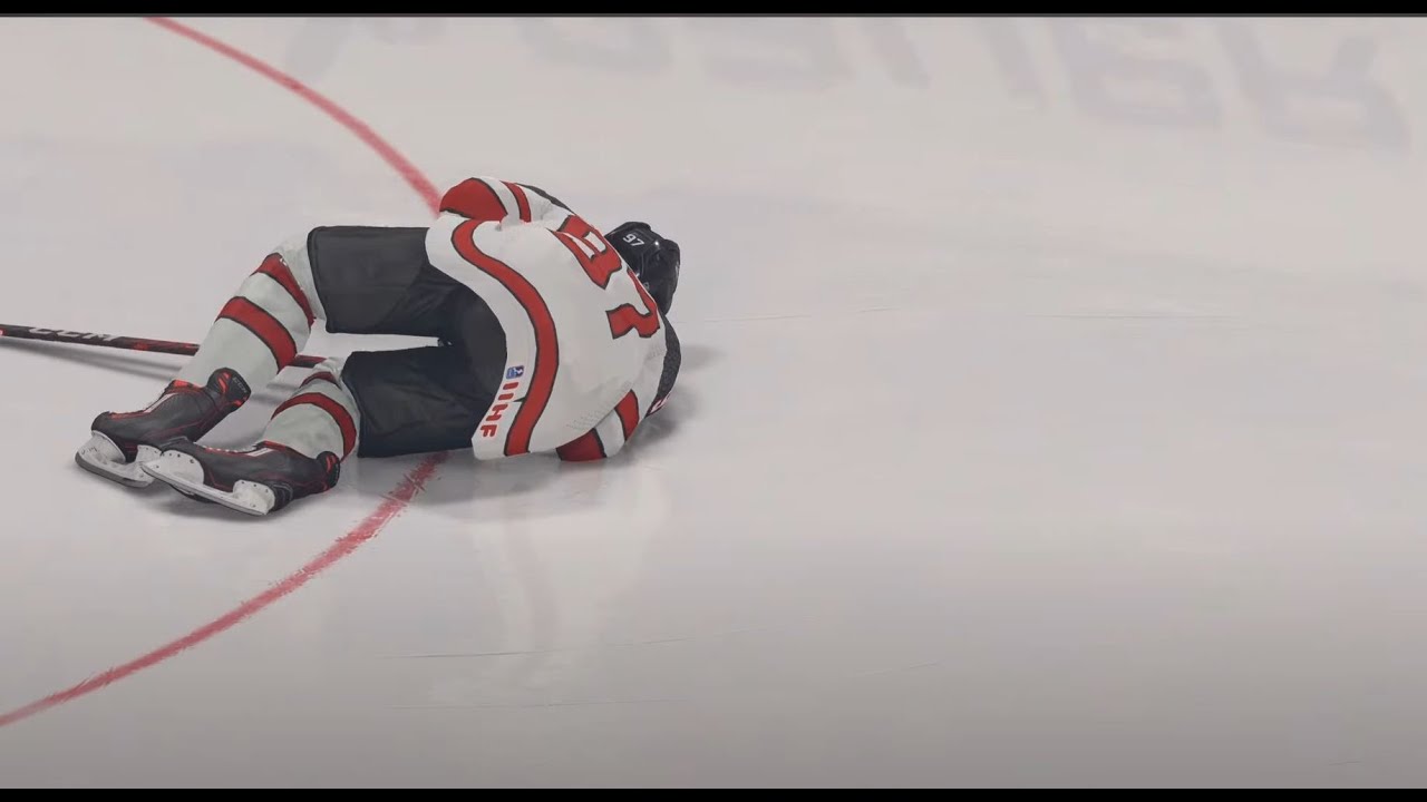 Team Canada McDavid Takes A Heavy Hit From Canadiens Robinson - YouTube