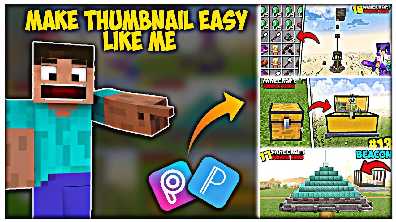 how i make my thumbnails || tutorial video || how to make Minecraft thumbnail - YouTube