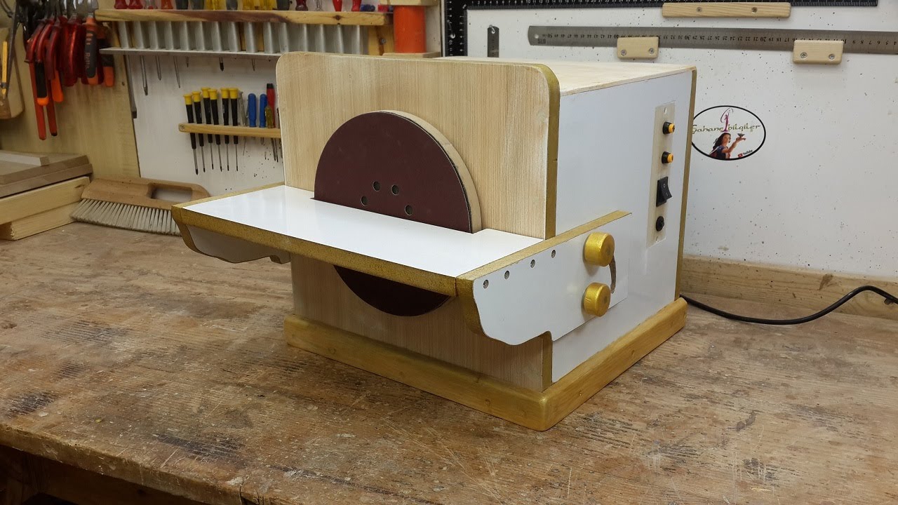 How to Make a Disc Sander / Sanding Station / Making a Sander / Zımpara ...