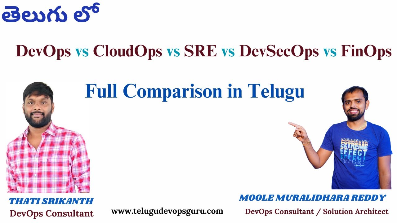 DevOps vs CloudOps vs SRE vs DevSecOps vs FinOps | Full Comparison in Telugu | #telugudevopsguru ...