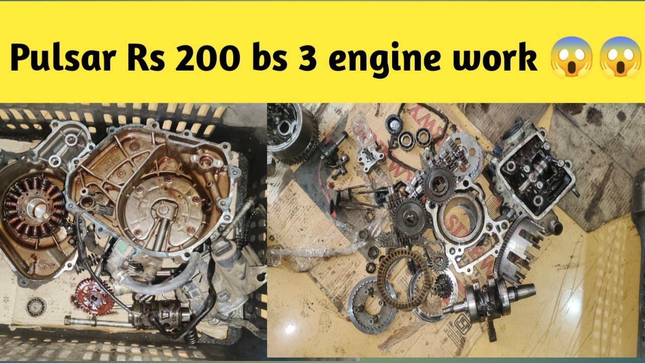 Pulsar Rs200 Engine Overhaul | pulsar rs 200 engine fitting | Rs 200 ...