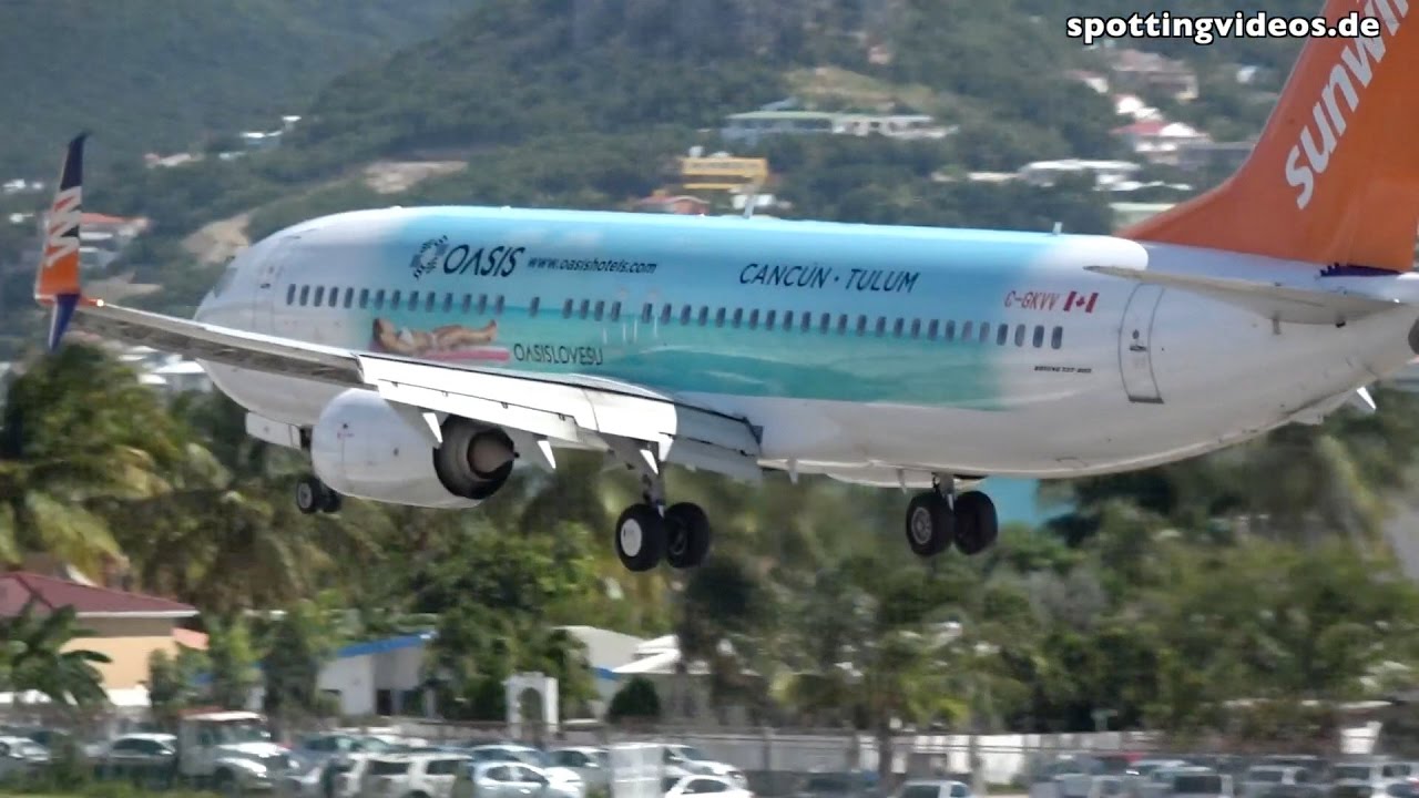 Planespotting SXM - St. Maarten - 2017-01-12 (1) - YouTube