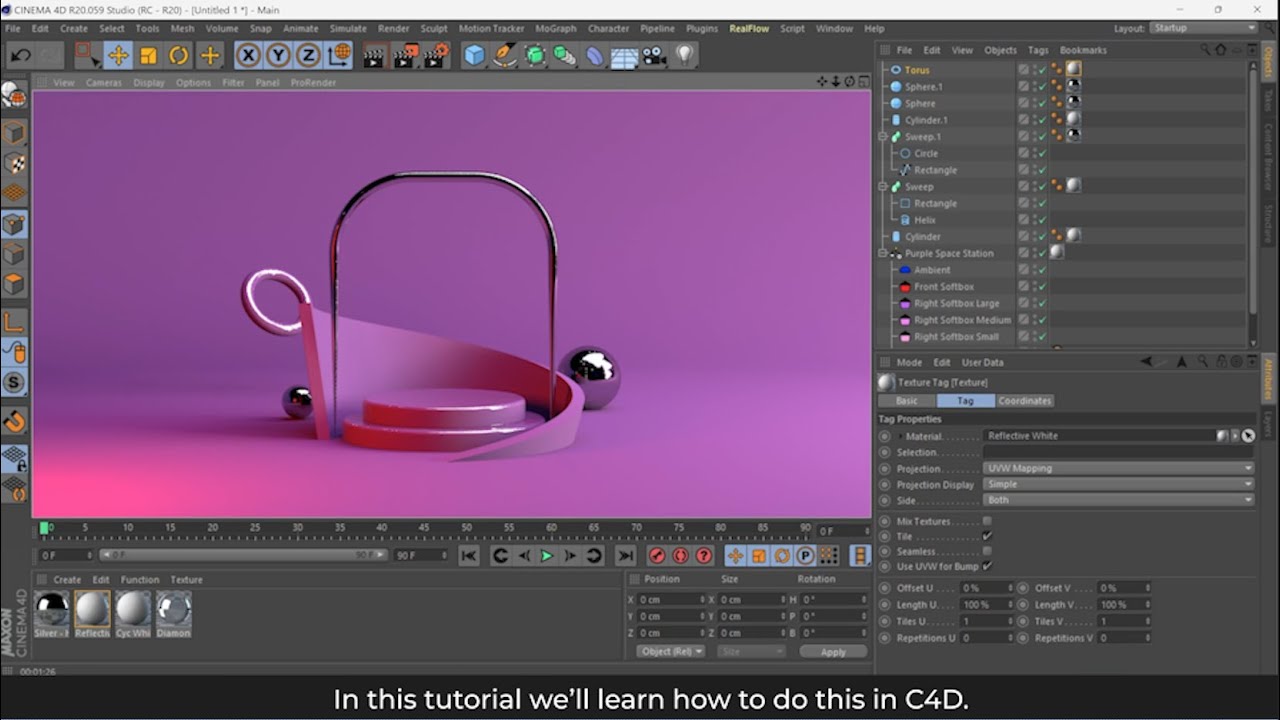 How to modeling 3D Podium for product display with Light Kit Browser in ...