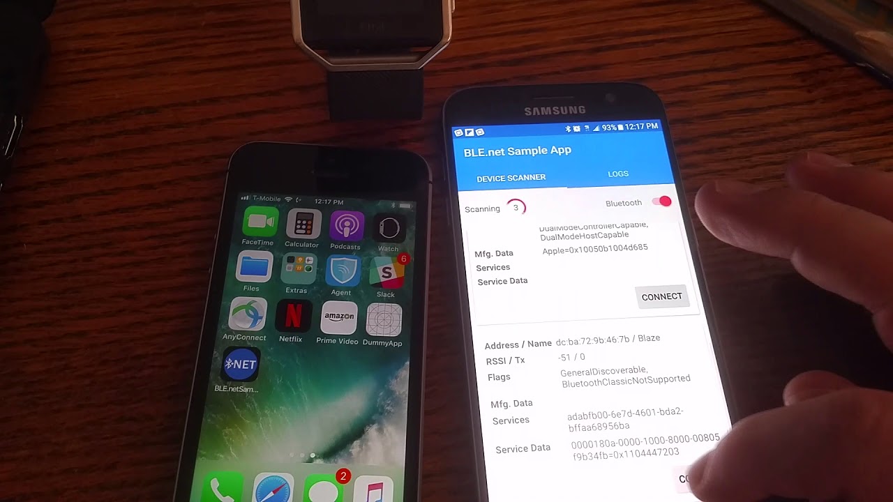 ble test android - YouTube