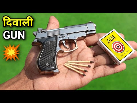 Diwali mini pistol | How to make gun for diwali - YouTube