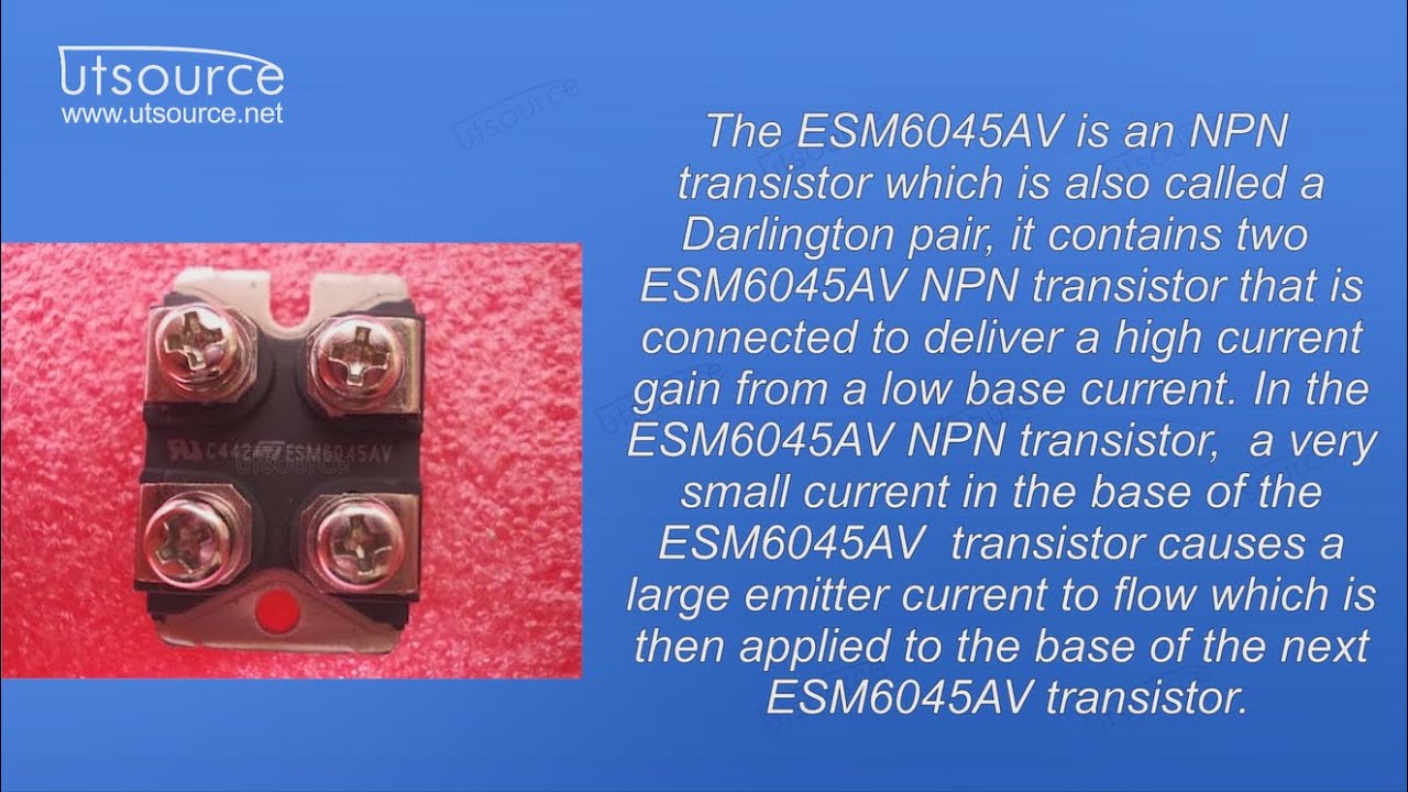 ESM6045AV NPN DARLINGTON Power Module, Utsource - YouTube