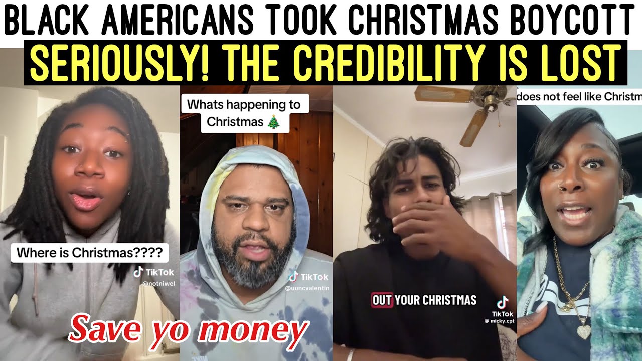 BLACK AMERICANS TOOK CHRISTMAS BOYCOTT SERIOUSLY😳! CHRISTMAS LOST ITS ...
