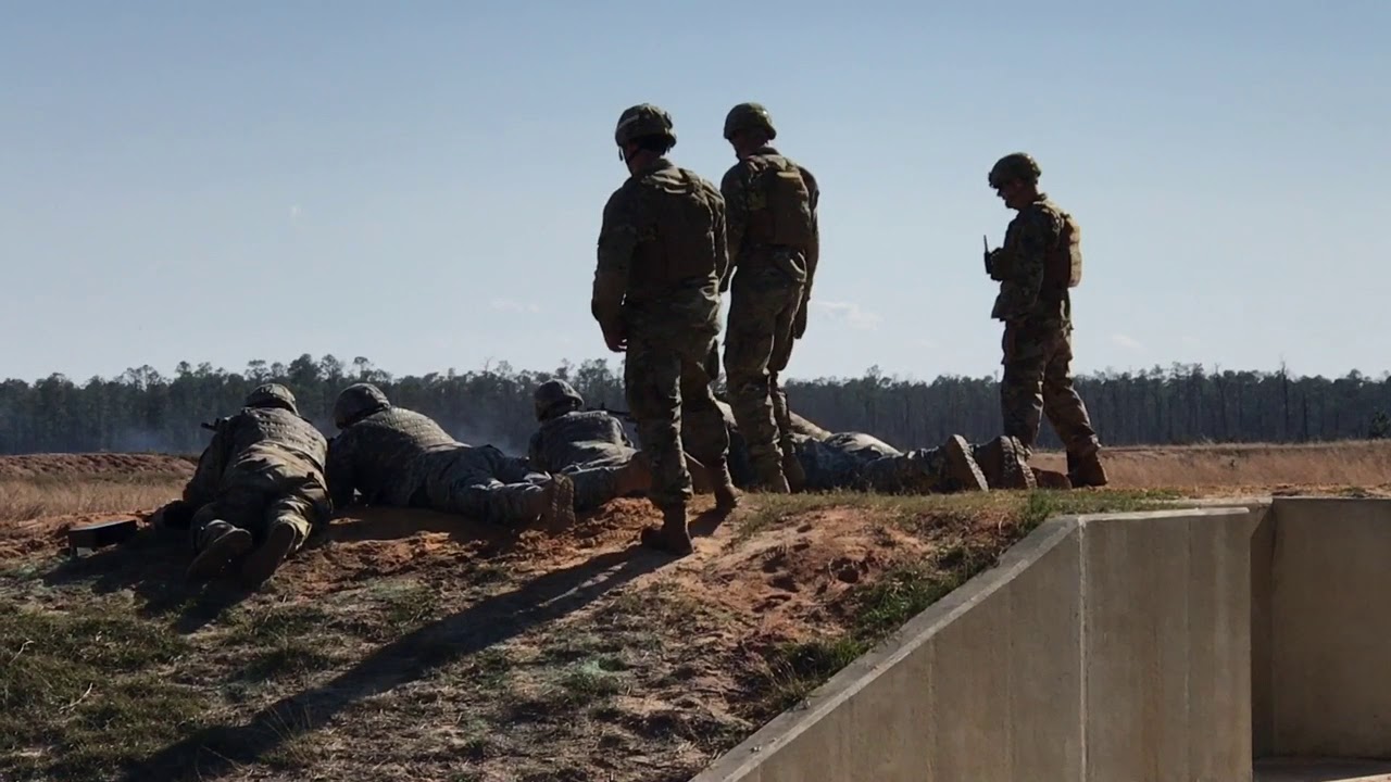 Army 240B Reacting to Contact Training - YouTube