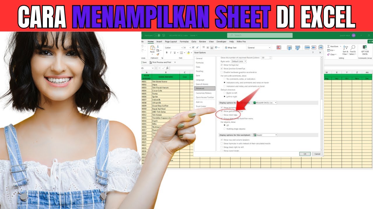 Cara Menampilkan Sheet di Excel Yang Hilang atau Disembunyikan - YouTube