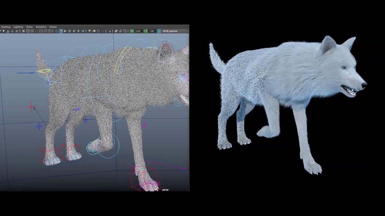 CGI Wolf Making of - YouTube