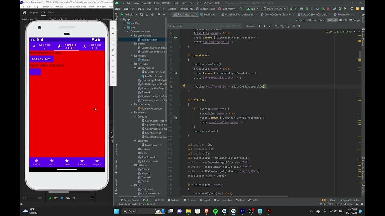 Animated Visibility - slideOutHorizontally to Right using Jetpack ...