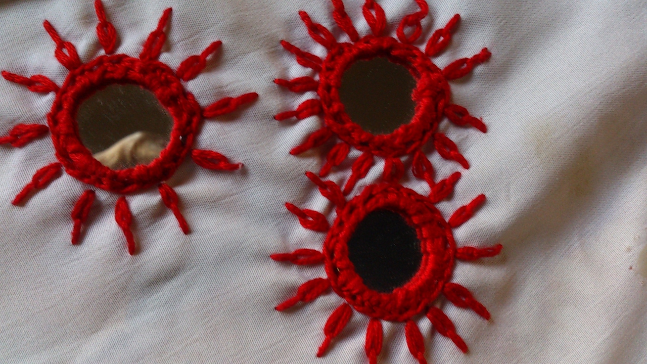 #HAND EMBROIDERY DESIGNS #Mirror work #Mirror embroidery for dresses ...