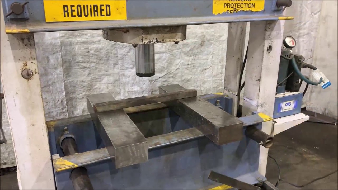200 TON OTC HYDRAULIC TRAVELING H FRAME PRESS: STOCK #72110 - YouTube