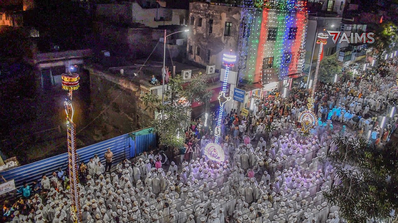 SOLAPUR SIDDHESHWAR YATRA 2020 | Aerial View | DAY 3 | सोलापूर ...