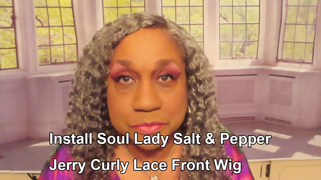 Graceful Silver Gray Wig Full Frontal Jerry Curly Human Hair | Soul ...