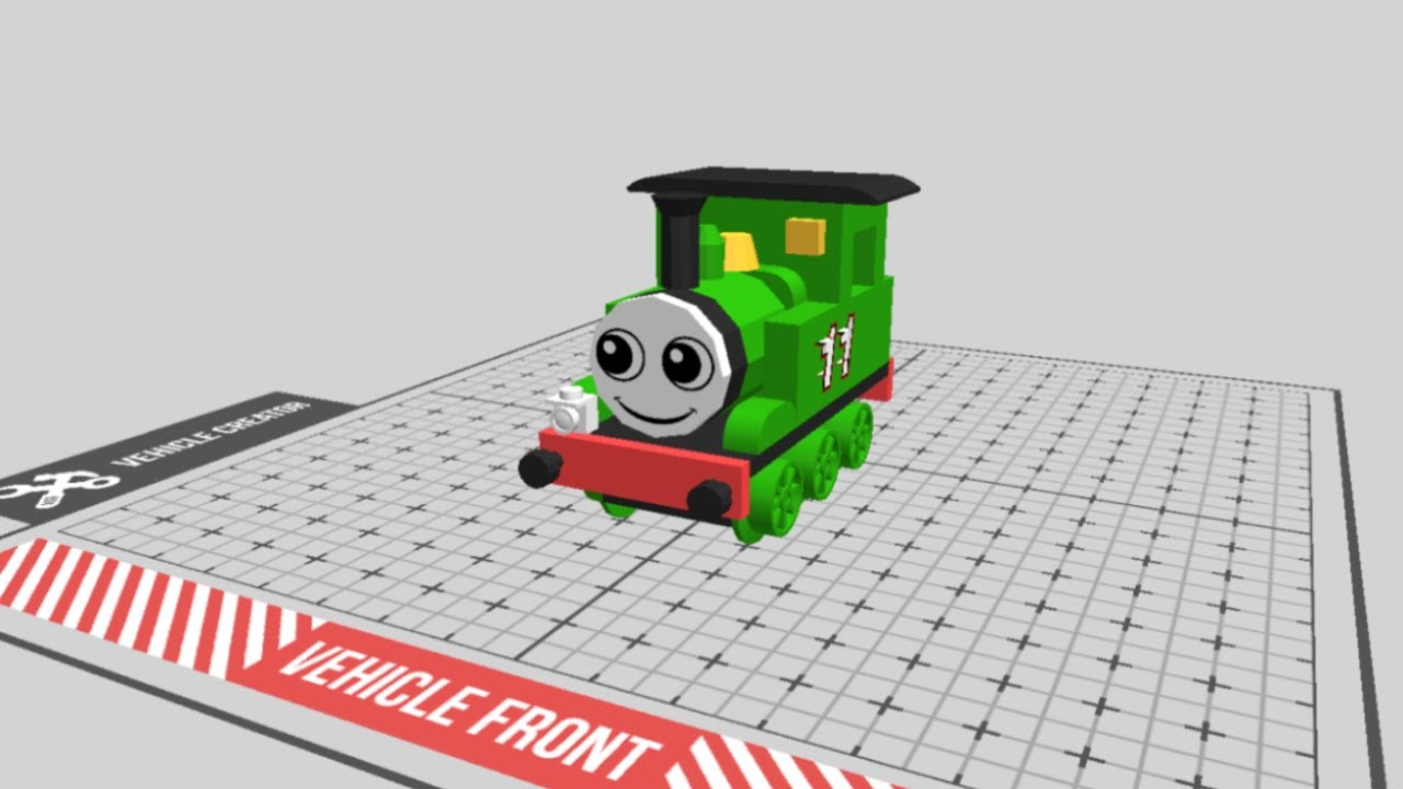Making Oliver From Thomas and friend in draw bricks - YouTube