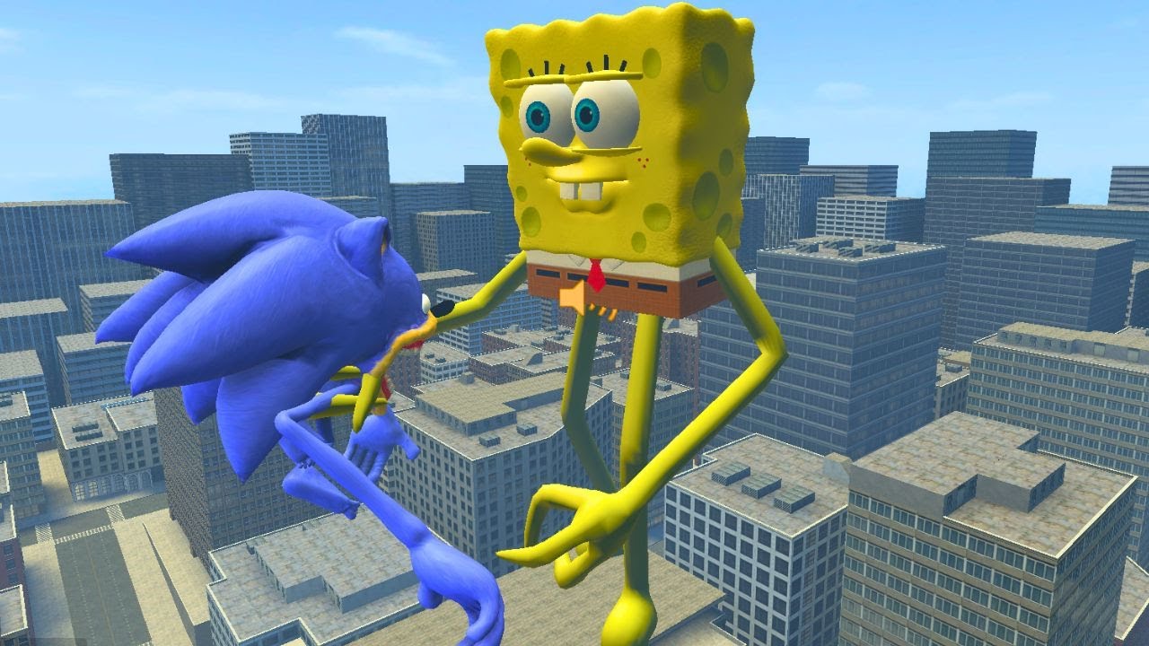 SPONGEBOB SMILEY'S VS ALL SHIN SONIC TAPES FAMILY In Garry's Mod - YouTube