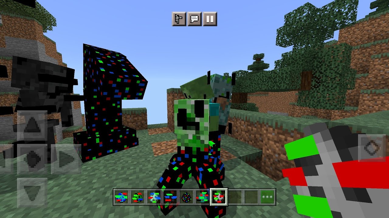 Minecraft infected Corrupted Mobs Pibby MOD in Minecraft PE - YouTube