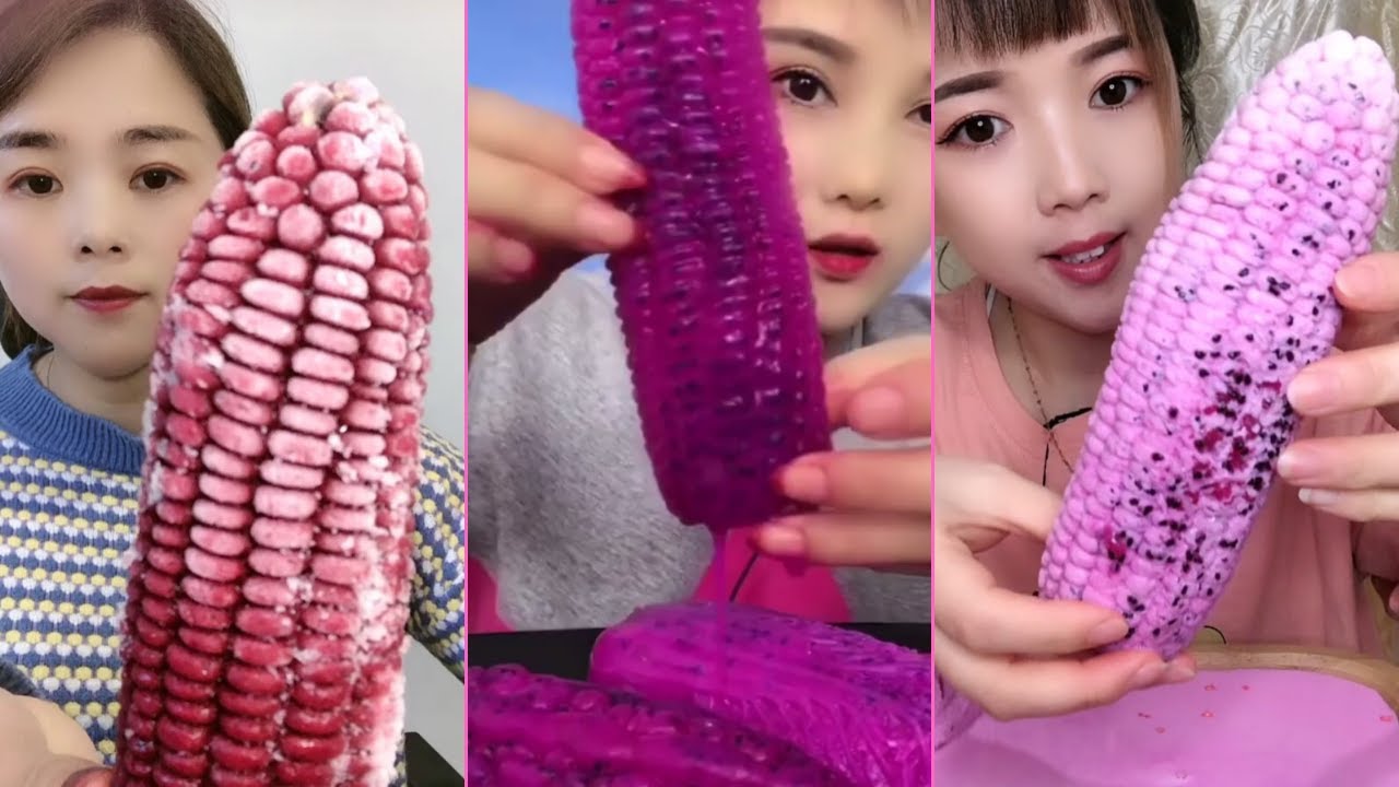 Corn Ice Mukbang #48 - Satisfying Crunchy Eating Sounds!Ice Eating Asmr ...